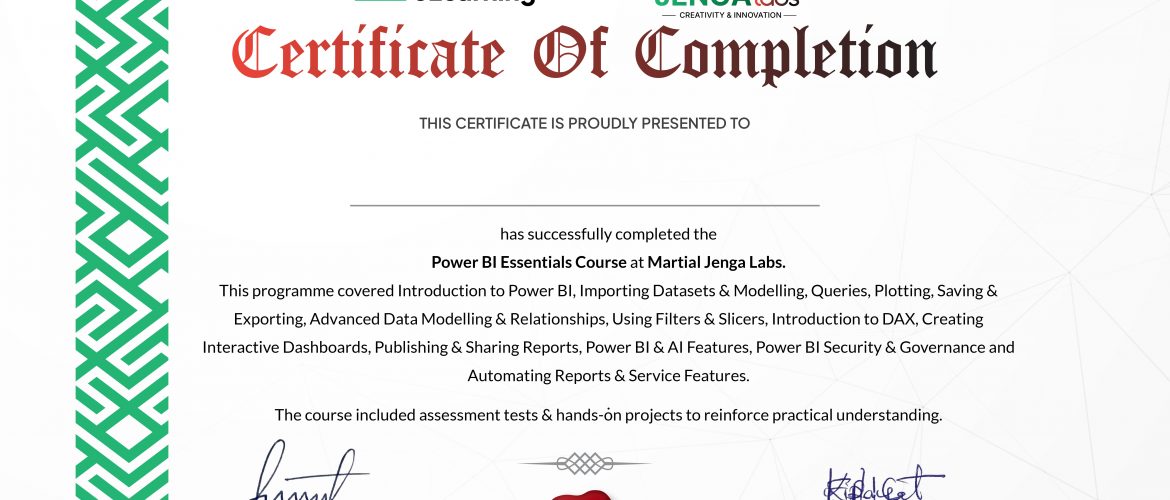 Power BI - Jenga eLearning