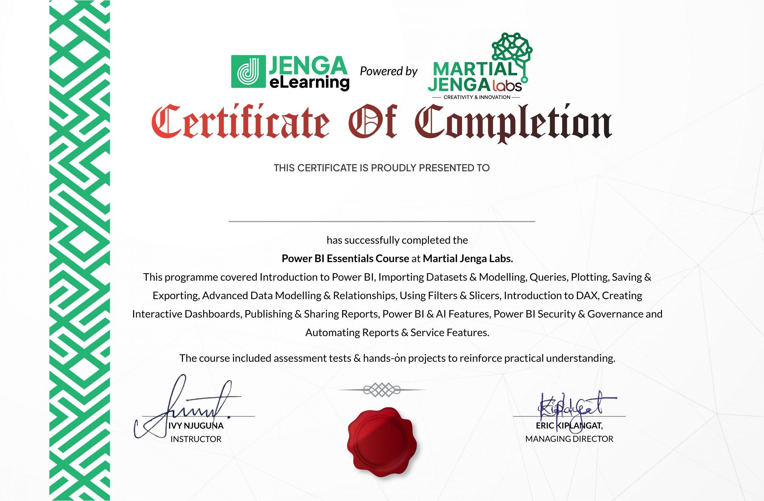 Power BI - Jenga eLearning